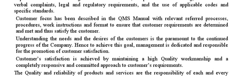 Customer Focus | PDF