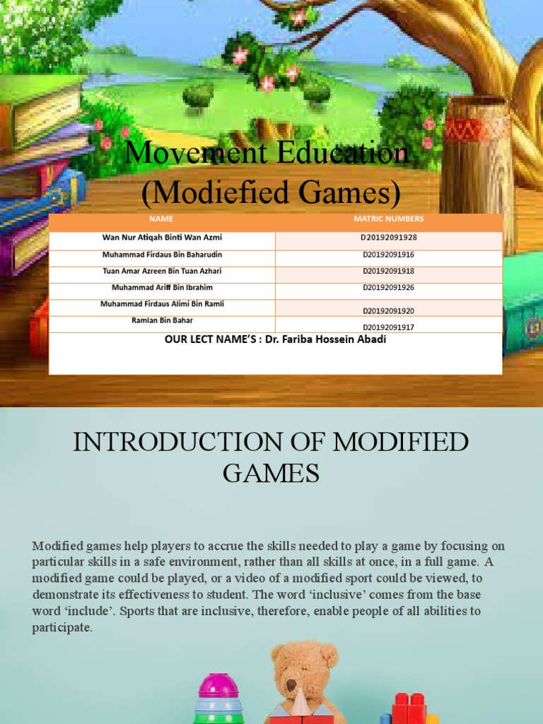 Introduction to Modified Games | PDF | Flexibility (Anatomy)