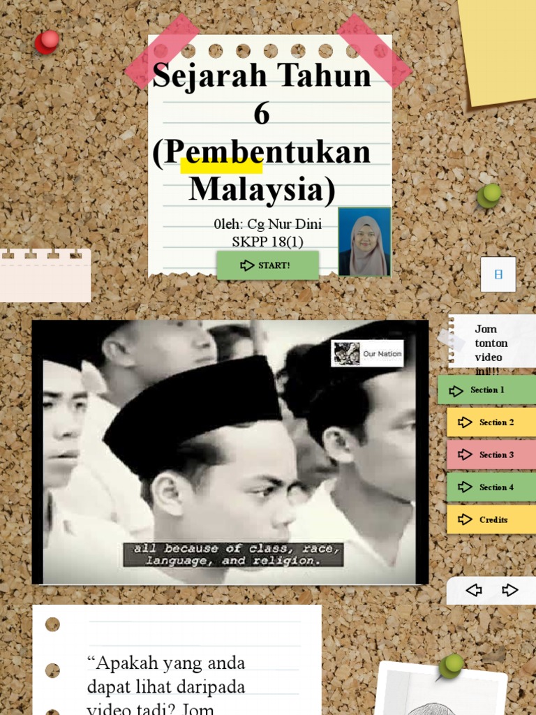 Tahun 6 Tajuk 1 Pembentukan Malaysia | PDF
