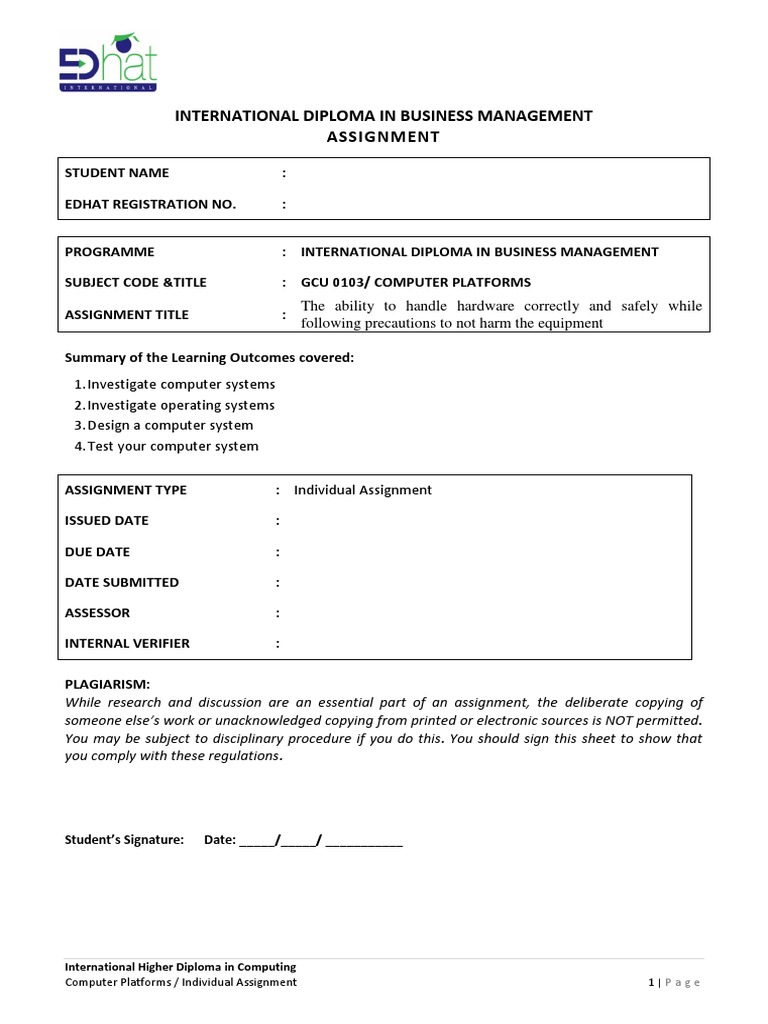 GCU 0103 Computer Platforms | PDF | Operating System | Central ...