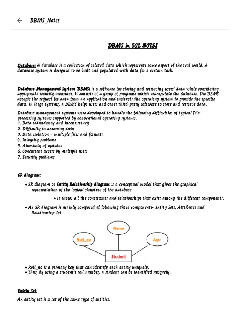 DBMS Notes | PDF | Database Index | Database Transaction DBMS Notes | PDF | Database Index | Database Transaction