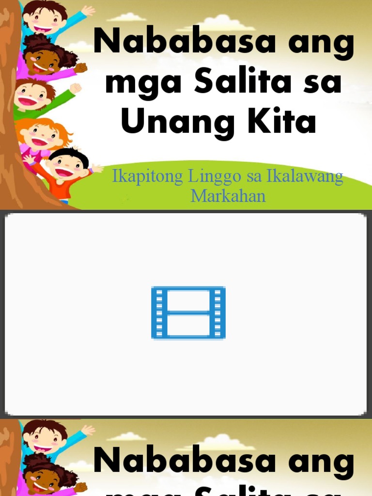 Grade 1 Q2 Week7 Nababasa Ang Mga Salita Sa Unang Kita | PDF
