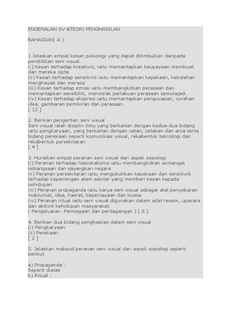 Soalan Dan Skema Sem 1 | PDF