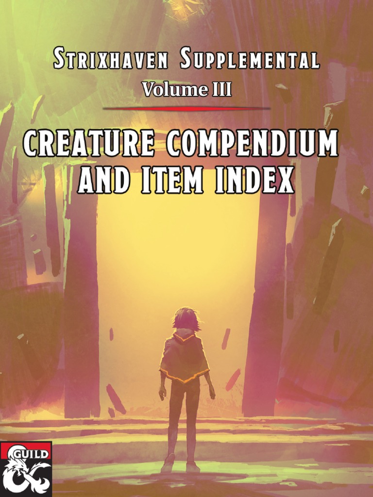 2825751-Strixhaven Supplemental Vol 3 Creature Compendium and Item ...