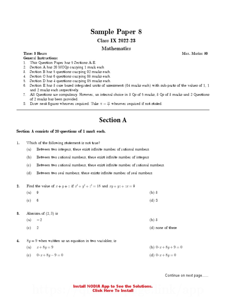 MA Sample Paper 8 Unsolved | PDF | Cost Of Living | Area