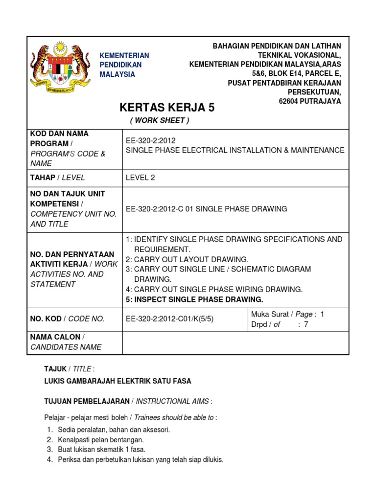 Kertas Kerja C01-5 PDF | PDF
