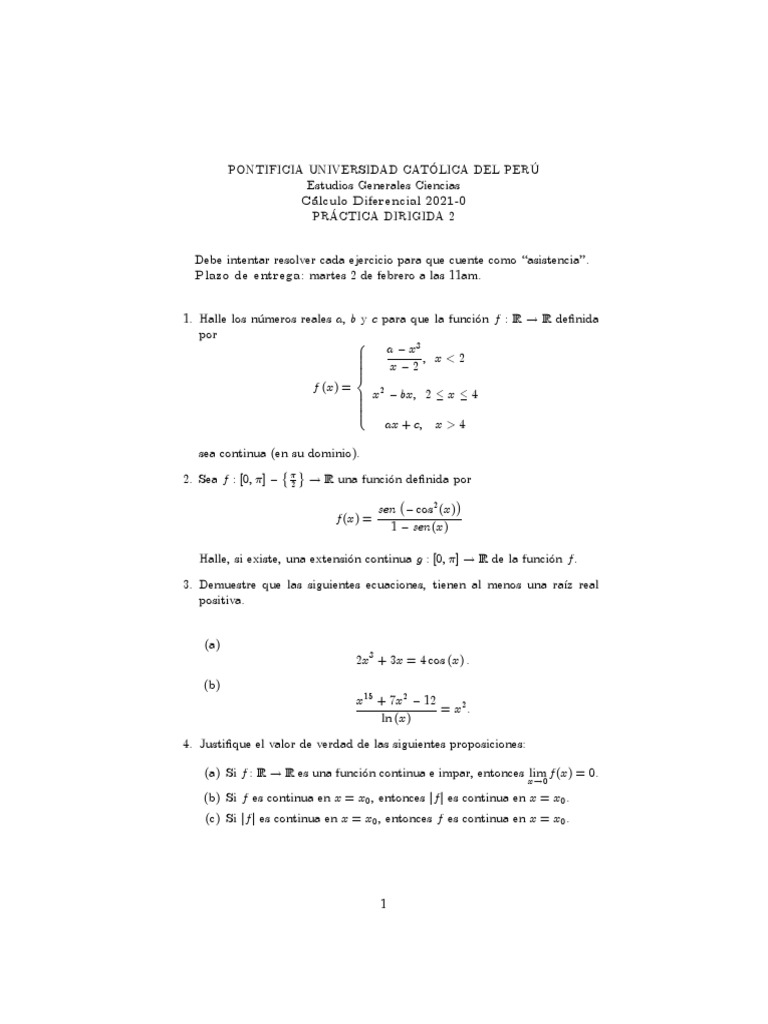 PD2 CalDif | PDF | Funciones y mapeos | Cálculo