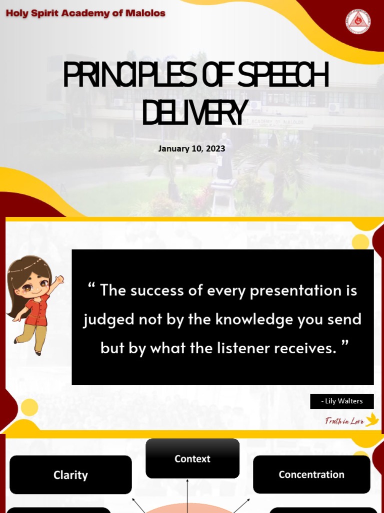 Principles of Speech Delivery PDF | PDF | Public Speaking ...