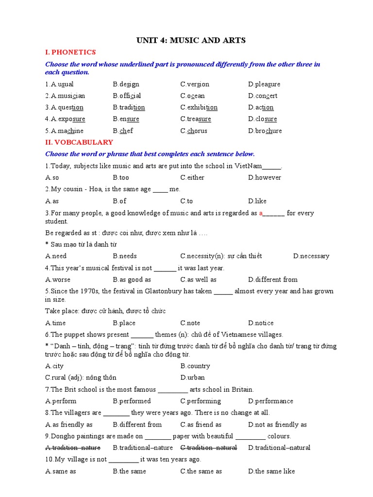 UNIT 4 Grade 7 | Download Free PDF | Puppets