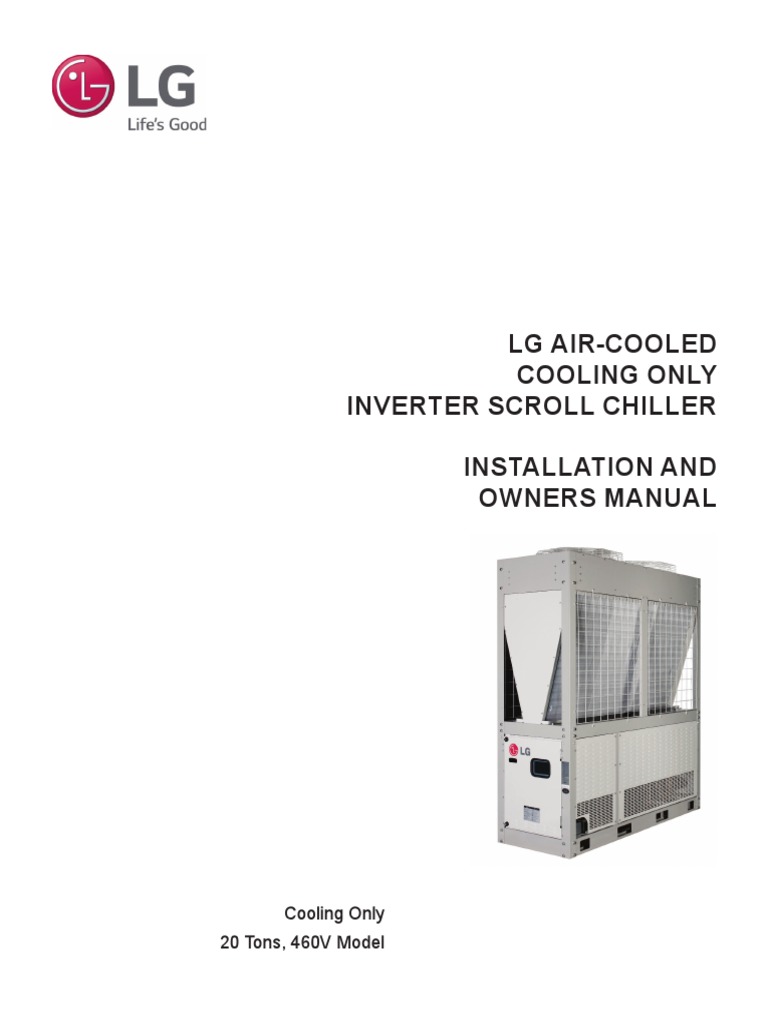 IOM Chiller CoolingOnly 460V | PDF | Heat Exchanger | Temperature