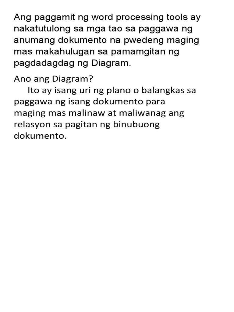 Ang Paggamit NG Word Processing Tools Ay Nakatutulong Sa Mga Tao Sa ...