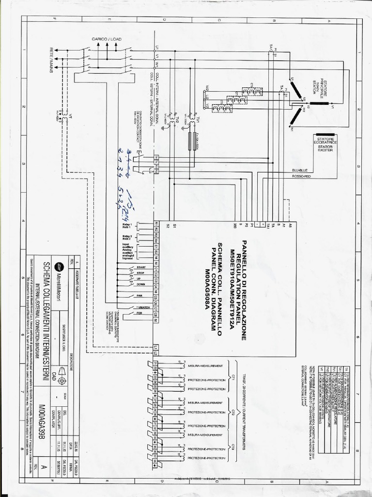 Marelli AVR Generator Connection | PDF