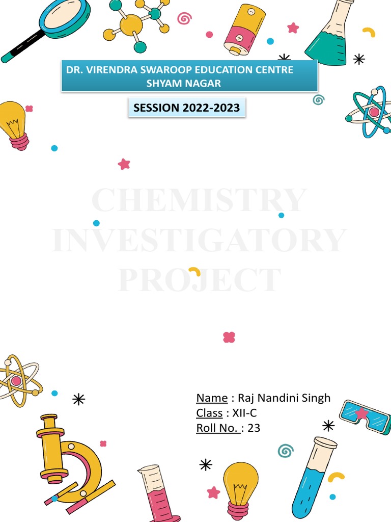 Colorful Illustration Chemistry Blank Paper A4 Document | PDF ...