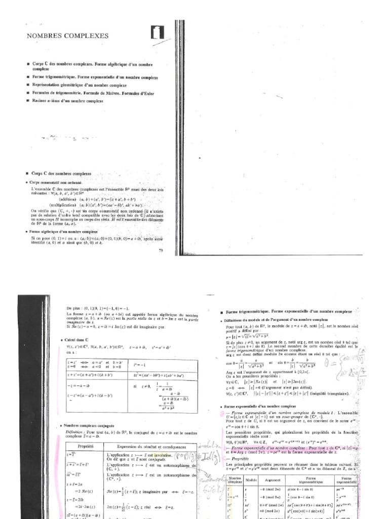 Chapitre 0 Polycopie | PDF