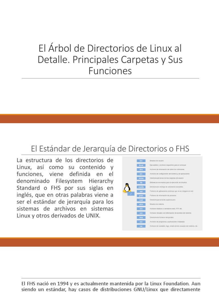 Estructura de Directorios en Linux | PDF | Archivo de computadora ...