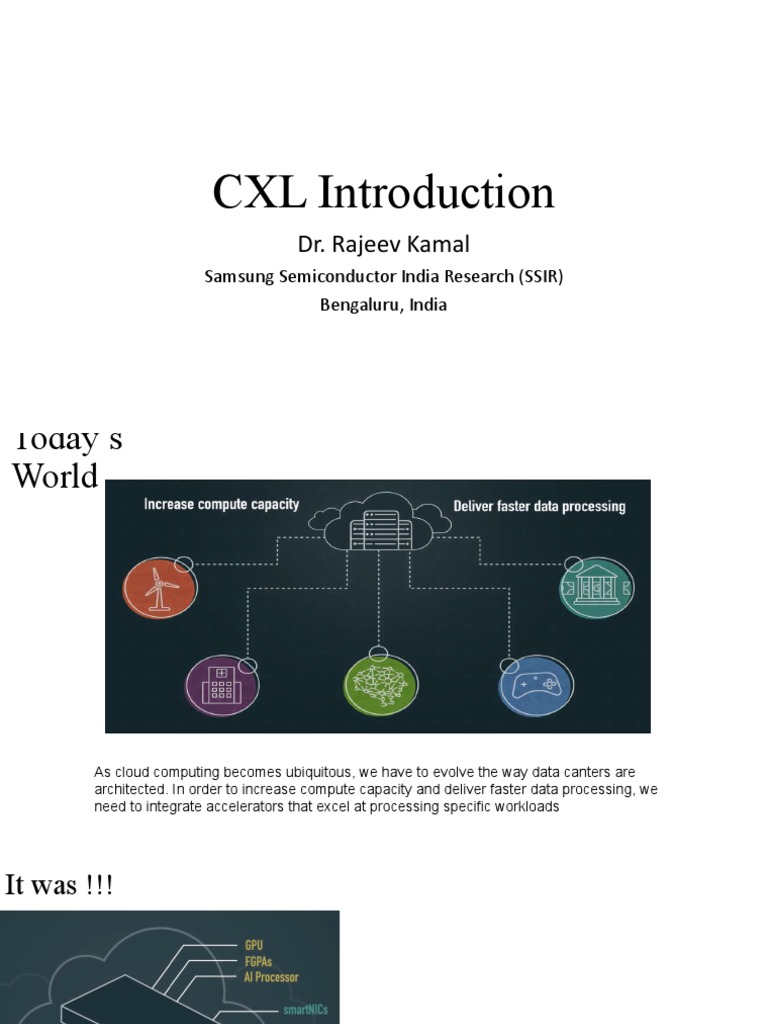 CXL Introduction Provides Benefits of Cache Coherent Interconnect Standard | PDF | Central ...