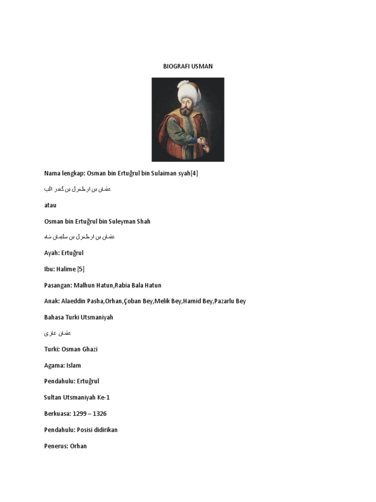 Biografi Usman | PDF