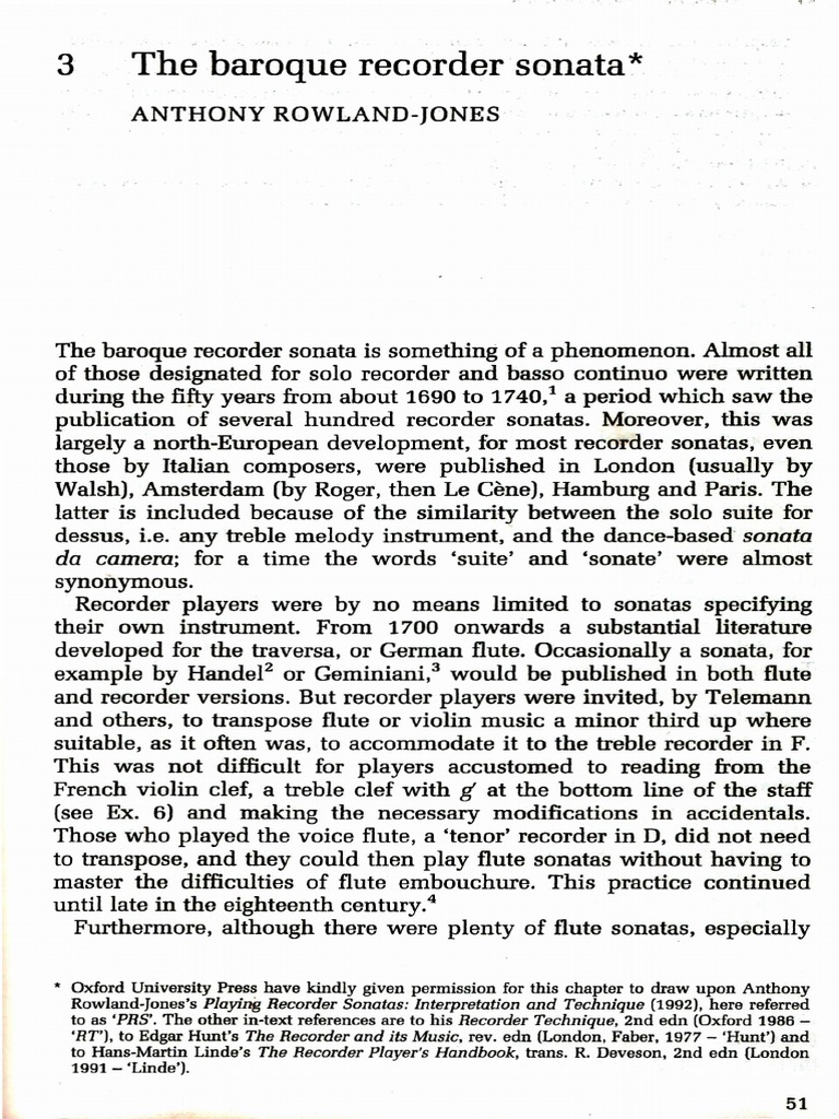 3 Cambridge Recorder Baroque Sonata | PDF | Recorder (Musical ...