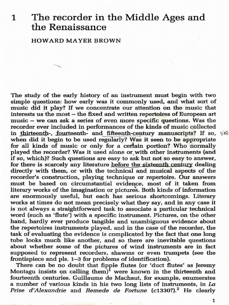 1 Cambridge Recorder Middle Age and Renaissance | PDF | Recorder ...