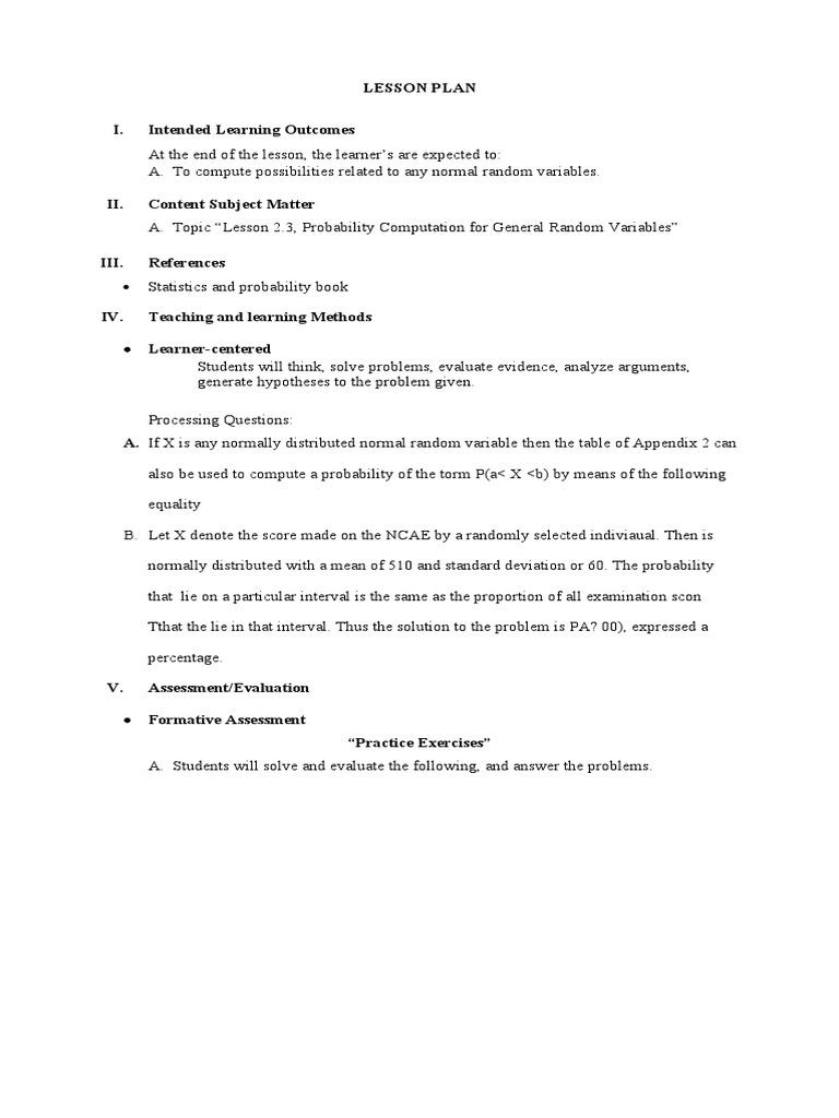 Lesson 2.3, Probability Computation For General Random Variables | PDF