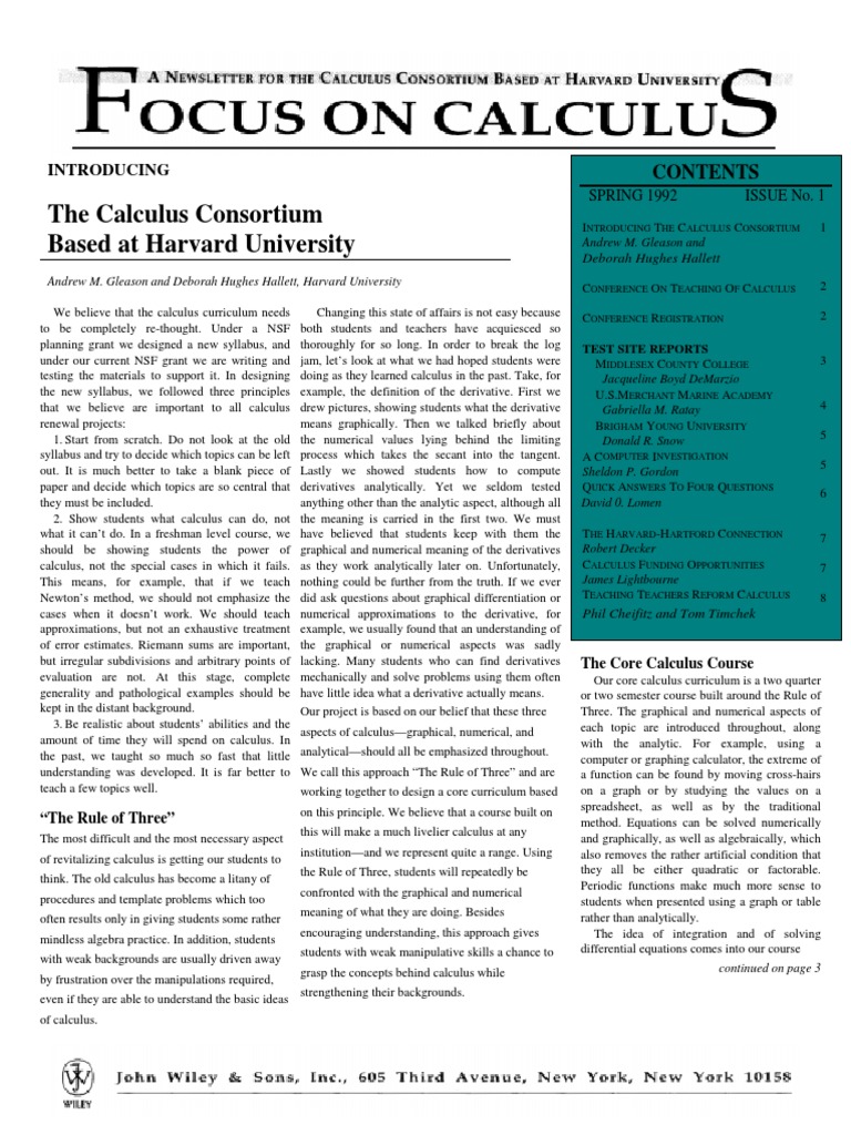 Use To Summarize Harvard Calc | PDF | Integral | Calculus