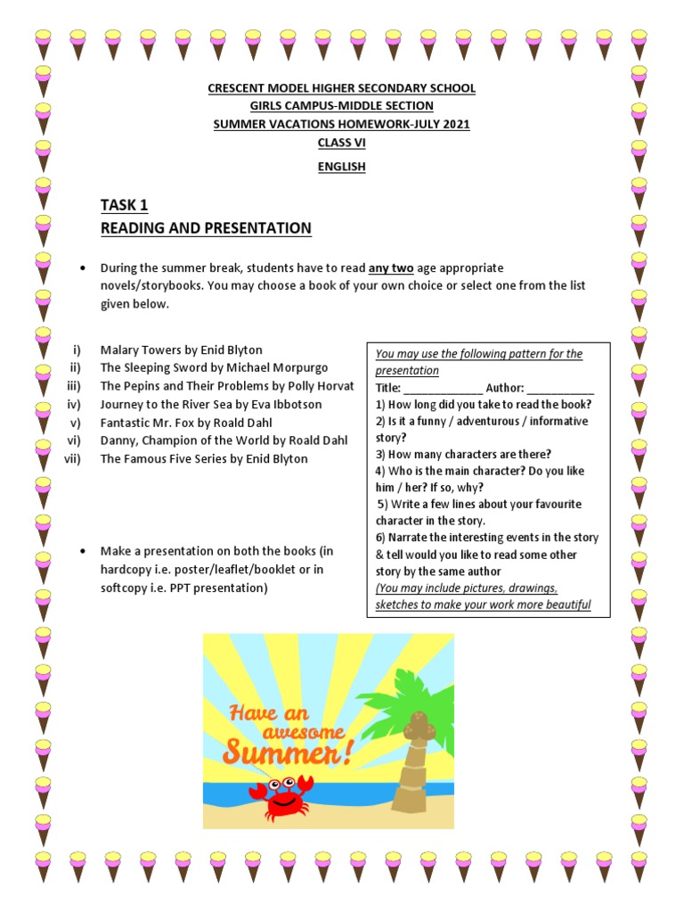 Class 6 English Summer HW 2021 | PDF | Tropical Cyclones | Alexander ...