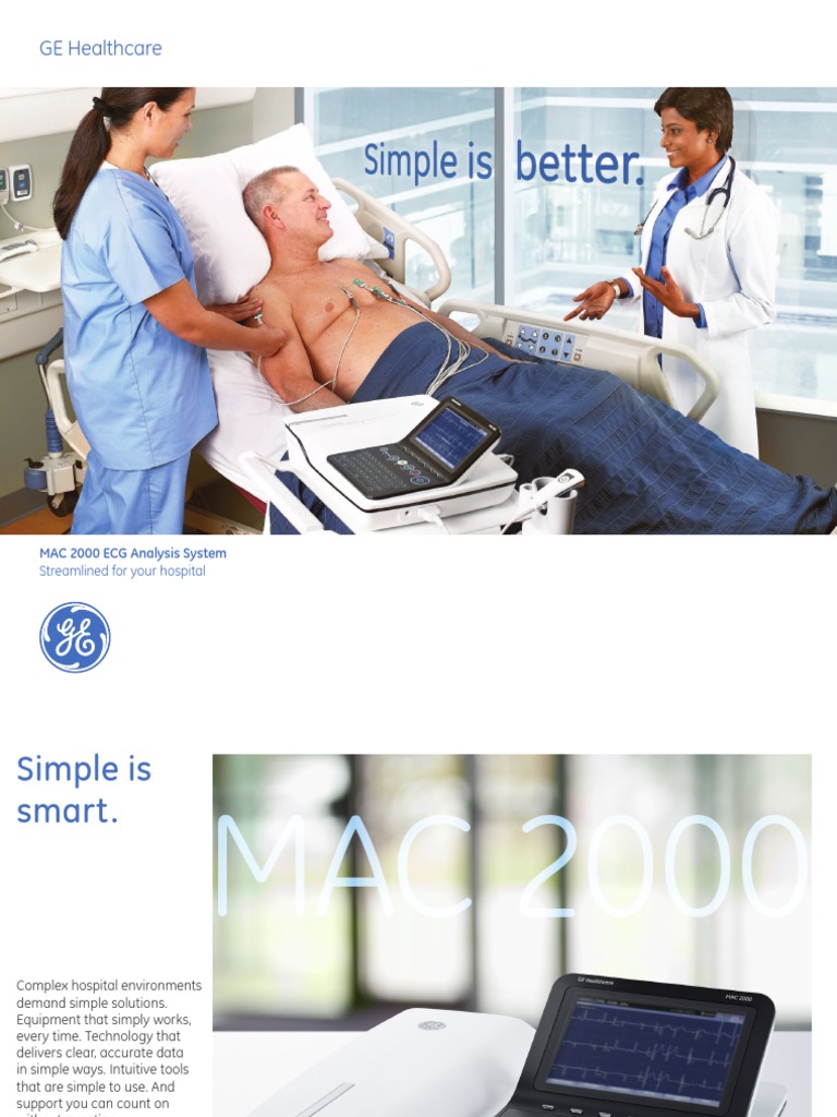 Brochure MAC 2000 Hospital English DOC1264498 | PDF | Health Care | General Electric