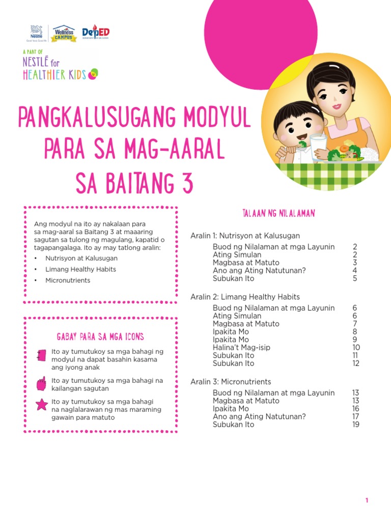 Grade 3 Self-Learning Module - Filipino | PDF