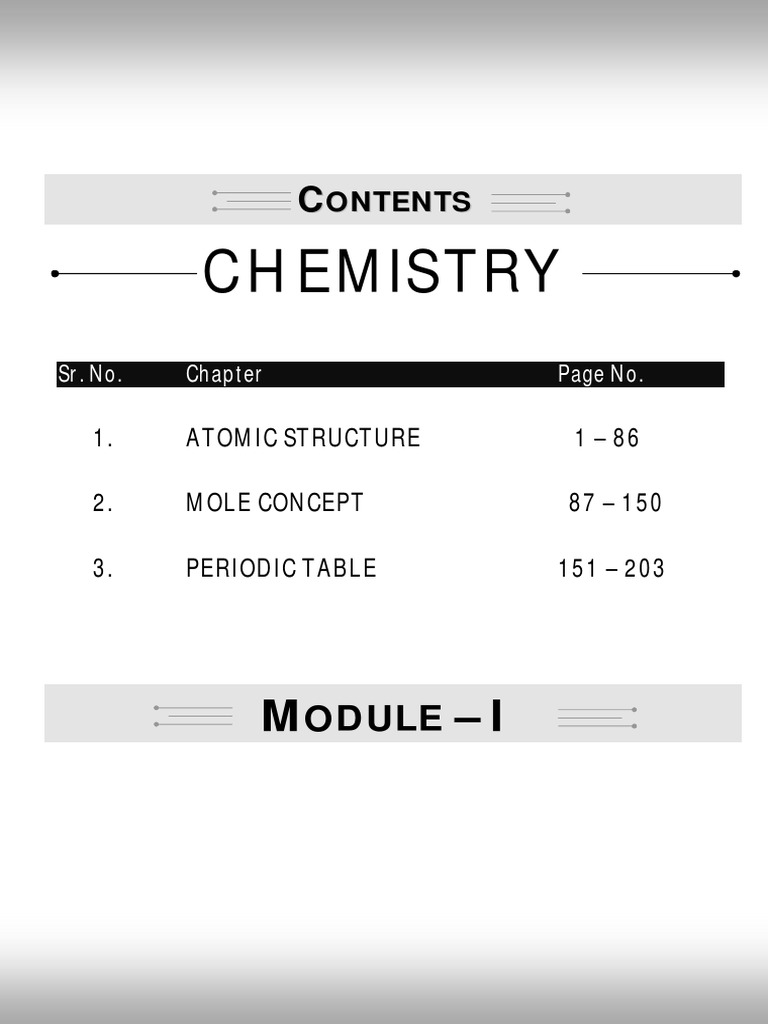 PACE Academy - Chemistry Booklet 1 | PDF | Emission Spectrum ...