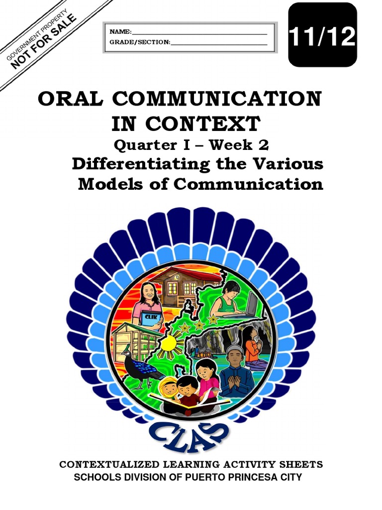 OralCommSHS q1 Week2 Models of Communication 1 RHEA ANN NAVILLA | PDF ...