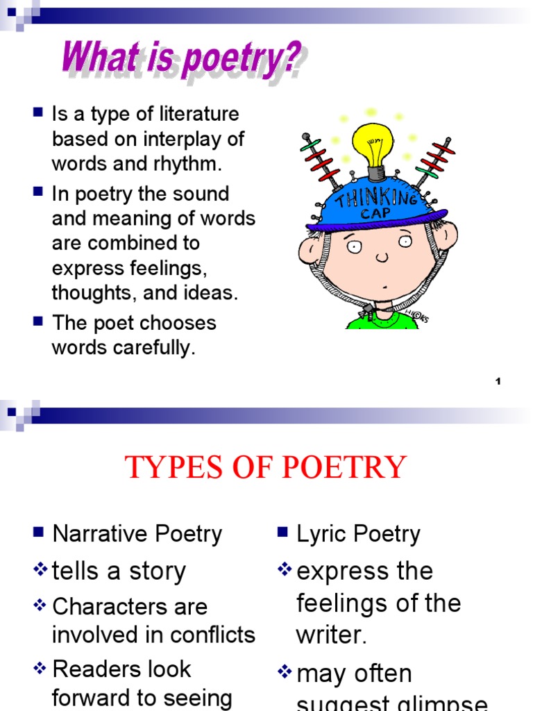 Understanding Poetry: Types and Elements | PDF | Art | Poetry