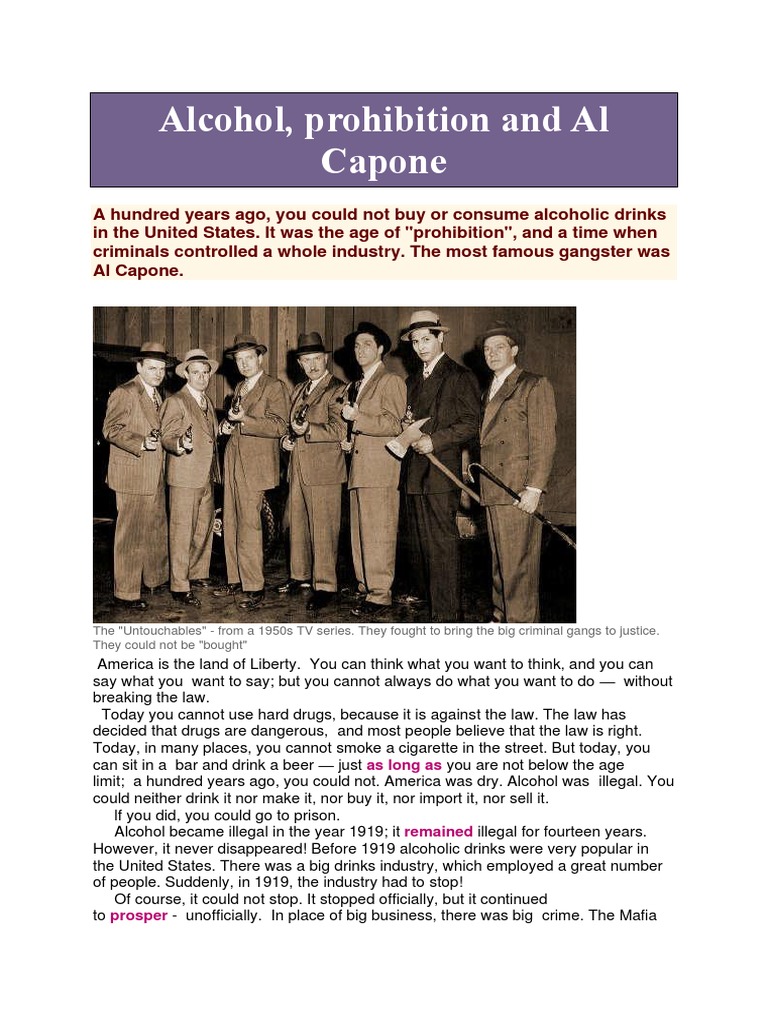 Text Al Capone B1 | Download Free PDF | Al Capone | Crimes