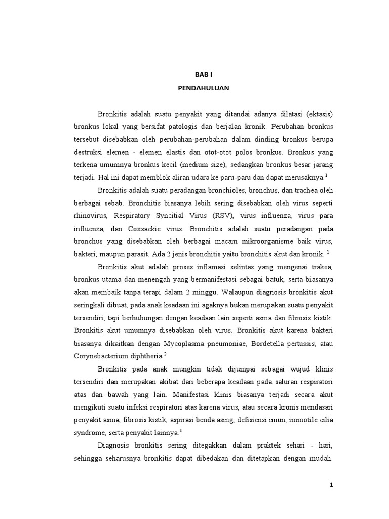 Refka Bronkhitis Akut | PDF