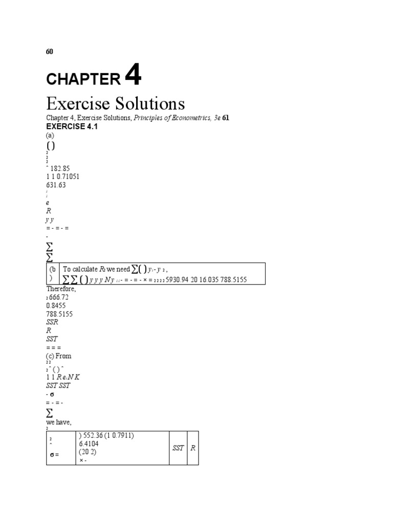 CH 04 | PDF | Errors And Residuals | Regression Analysis