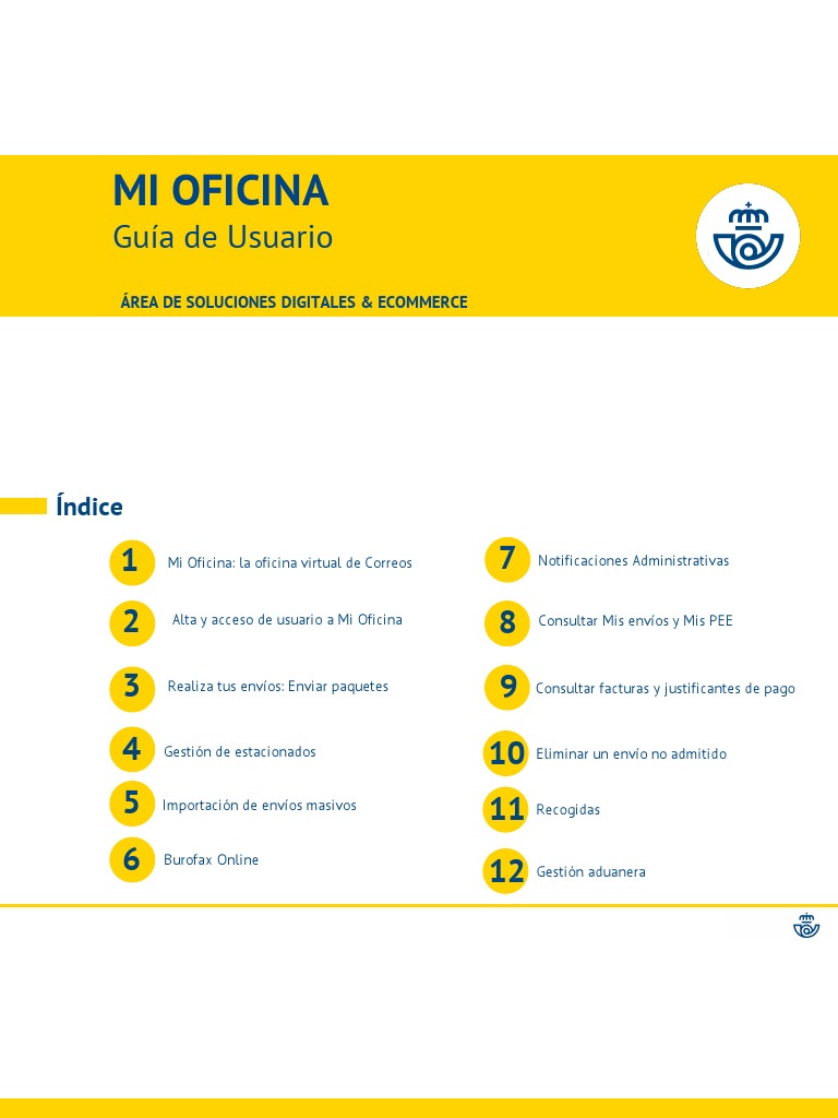 Correos - Guia de Usuario de Mi Oficina | PDF | Archivo de computadora ... Correos - Guia de Usuario de Mi Oficina | PDF | Archivo de computadora ...