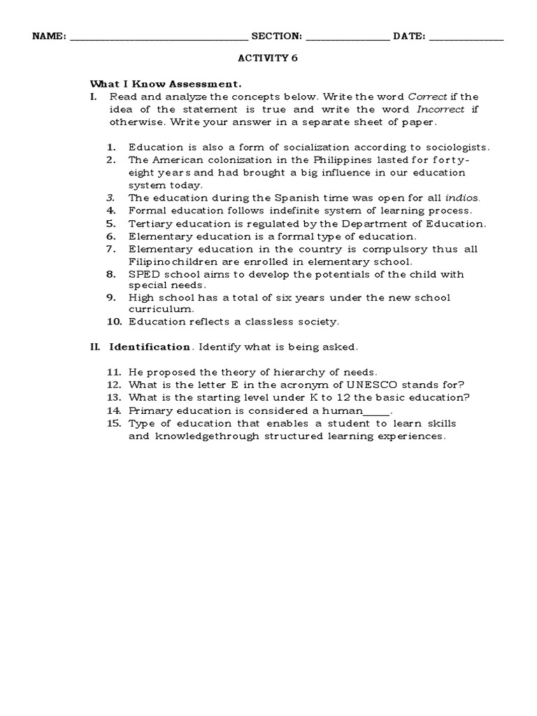 Ucsp Q2 Activity 6 Pdf 