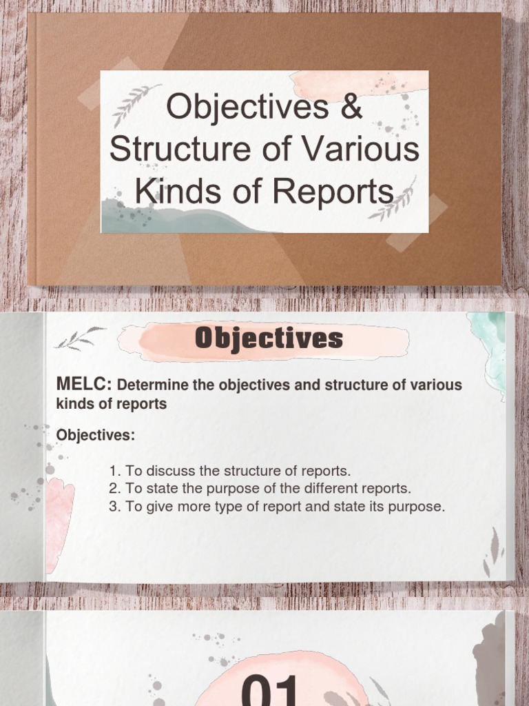 Objectives of Types of Reports | PDF