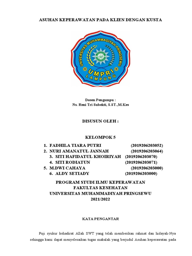 ASKEP KUSTA KEL 5 Fiks | PDF