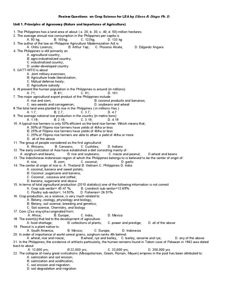 Cropsci Agronomy | Download Free PDF | Plant Hormone | Irrigation