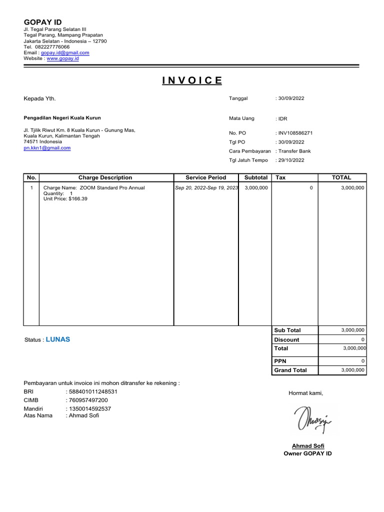 3000.invoice ZOOM Pro Annually Pengadilan Negeri Kuala Kurun Sept 2022 ...