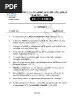 Class10th (IntroductionToTrigonometry) PracticeWorksheet | PDF | Euclid | Mathematical Objects