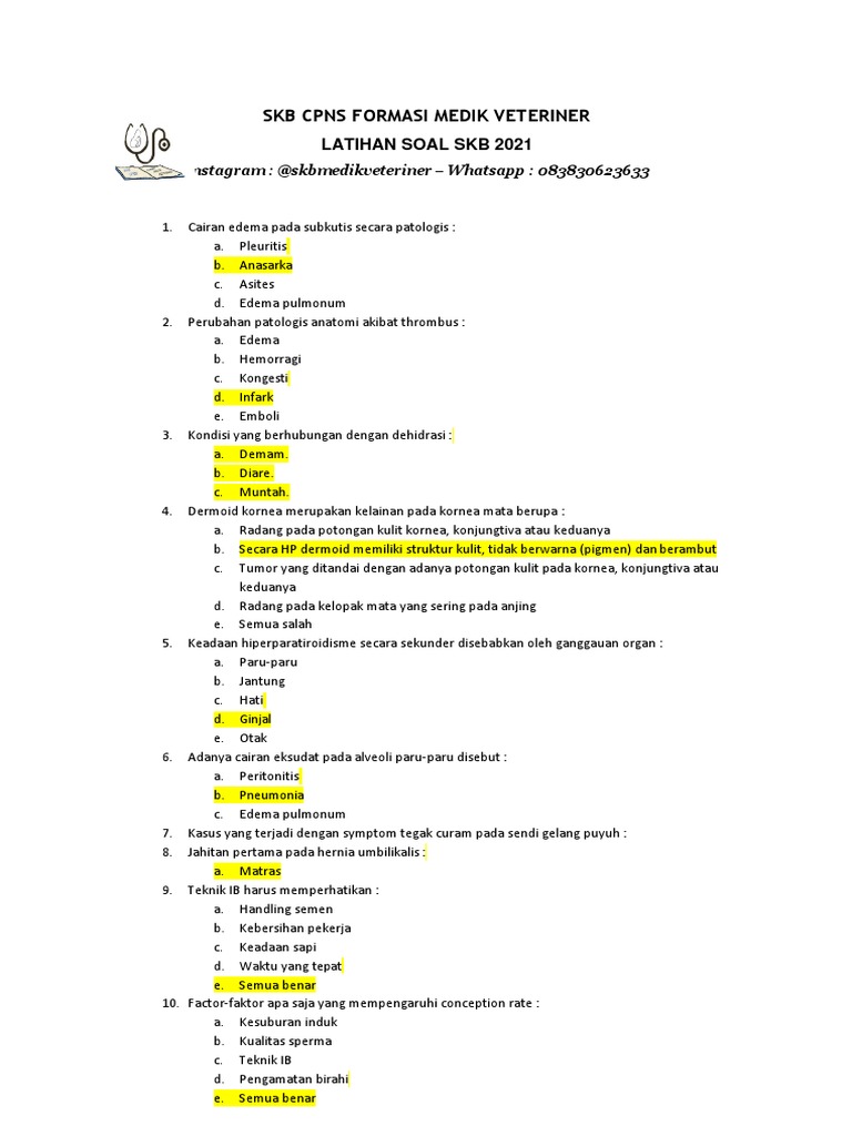 Latihan Soal SKB 25 | PDF