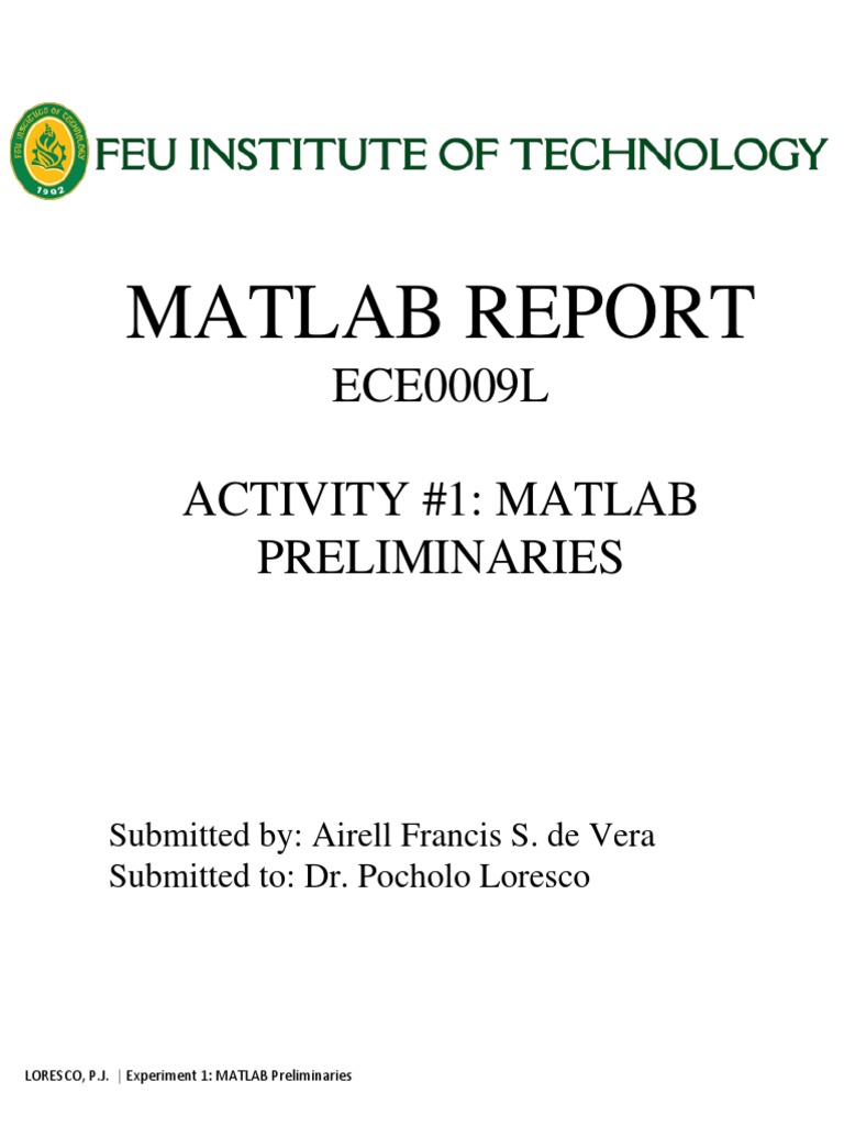 De Vera Matlab | PDF | Matlab | Computing