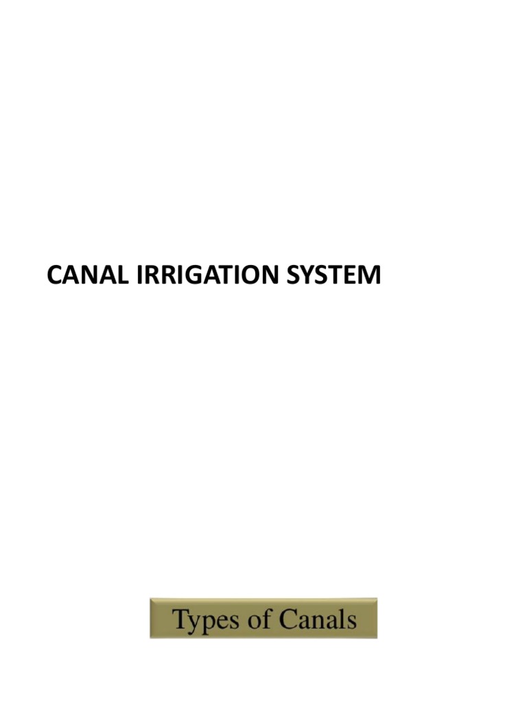3 - Canal Irrigation System & Canal Lining | PDF | Concrete | Brick