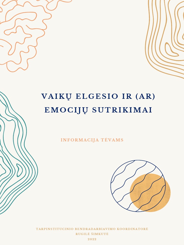 Vaiku Elgesio Ir Emociju Sutrikimai 7 | PDF