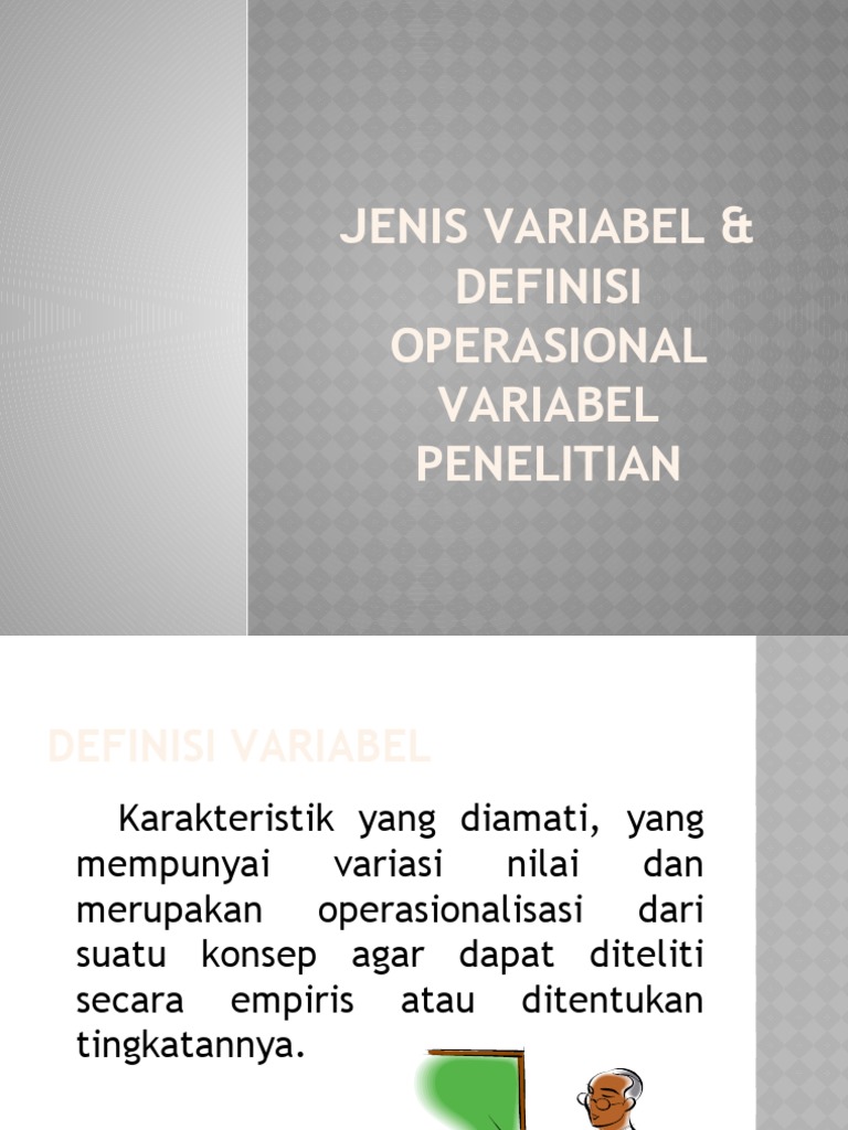 Jenis-Jenis Variabel Penelitian | PDF