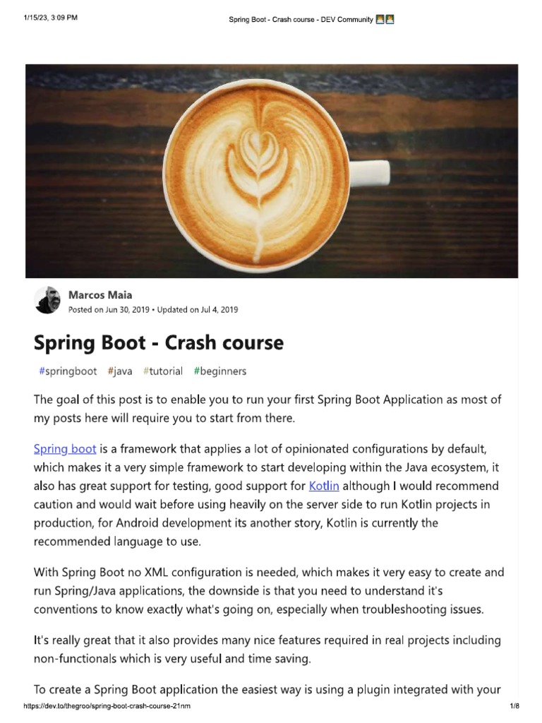 Springboot Crashcourse | PDF