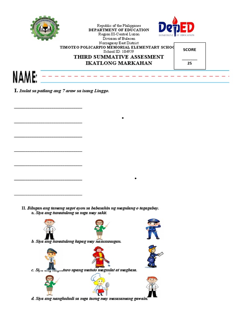 3RD Quarter Exam 4 | PDF