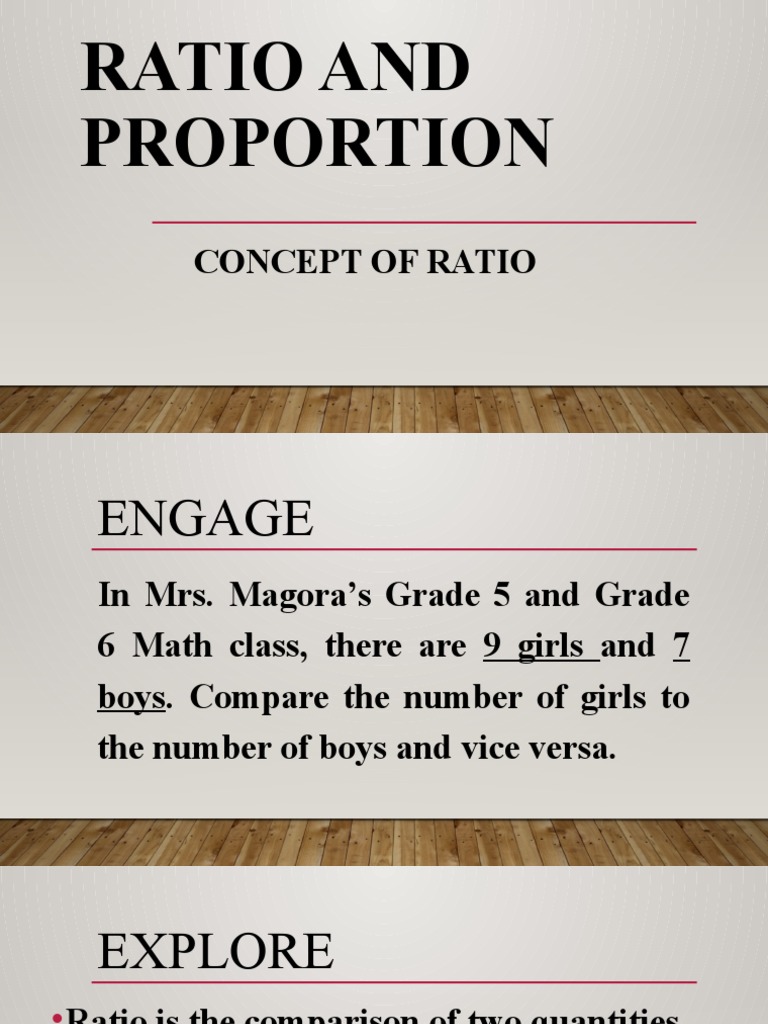 RATIO and PROPORTION | PDF | Foreign Language Studies