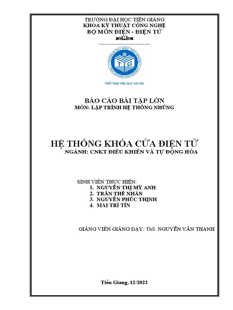 Bao Cao BTL Lap Trinh Nhung 1 | PDF